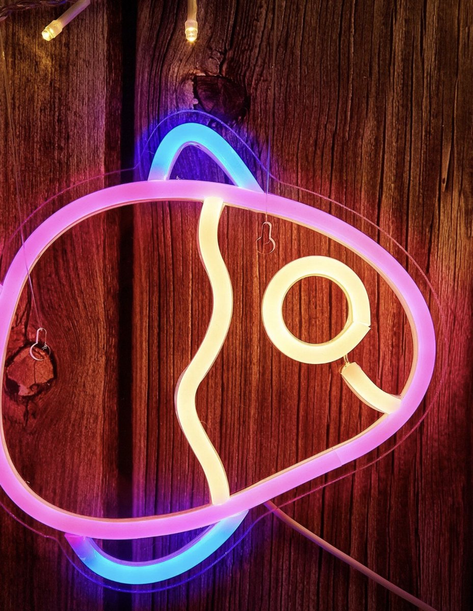 Neon verlichting Vis - Vis - Visje - Fish - Neon wandlamp - Neon ligt ...