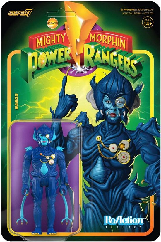Mighty Morphin Power Rangers ReAction Action Figure Wave 3 Baboo 10 cm ...