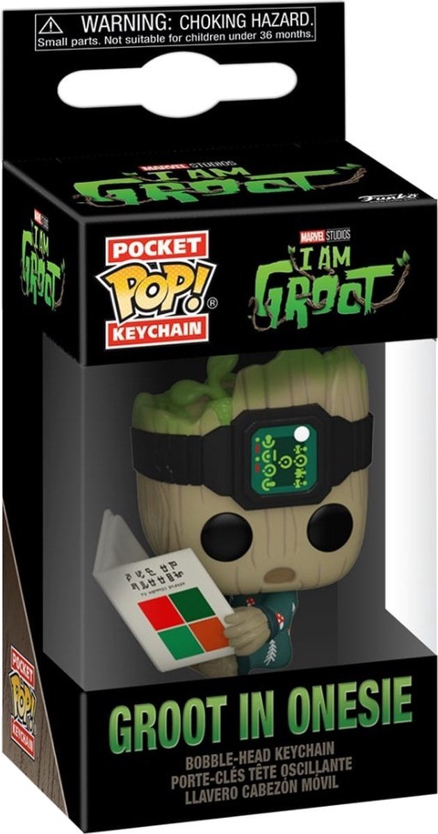 Funko Groot in Onesie met Book - Funko Pocket Pop! - I Am Groot Figuur ...