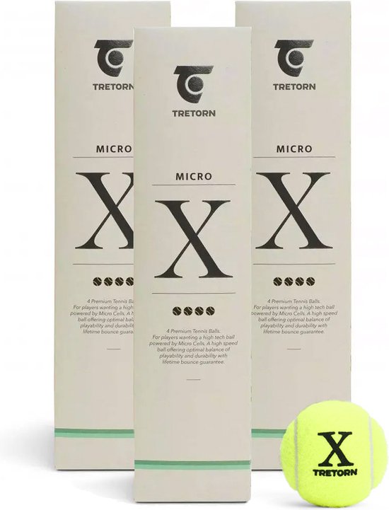 Tretorn Micro X 4 Tins Tennisballen 3 Pack | bol.com