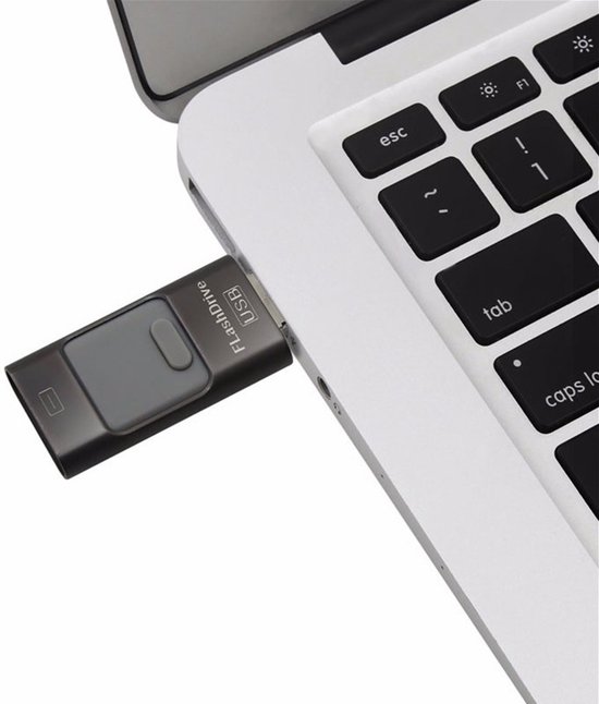 Xd Xtreme - Flashdrive 64GB - 3 in 1 - Zwart - lightning - micro usb ...