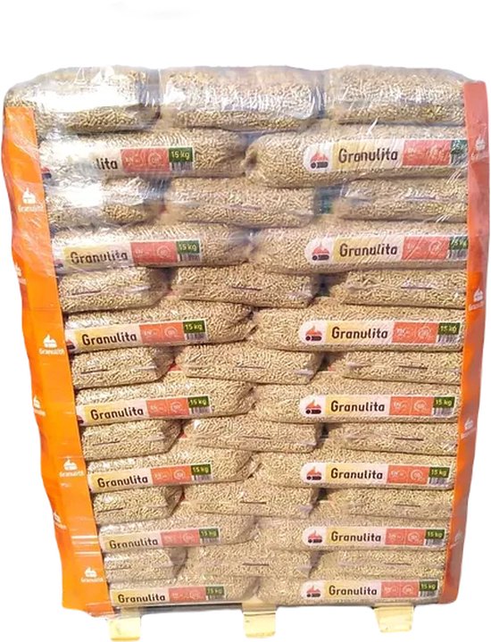 Houtpellets - 100% Naaldhout - Zak 15kg - ENplus A1 gekeurd | bol.com