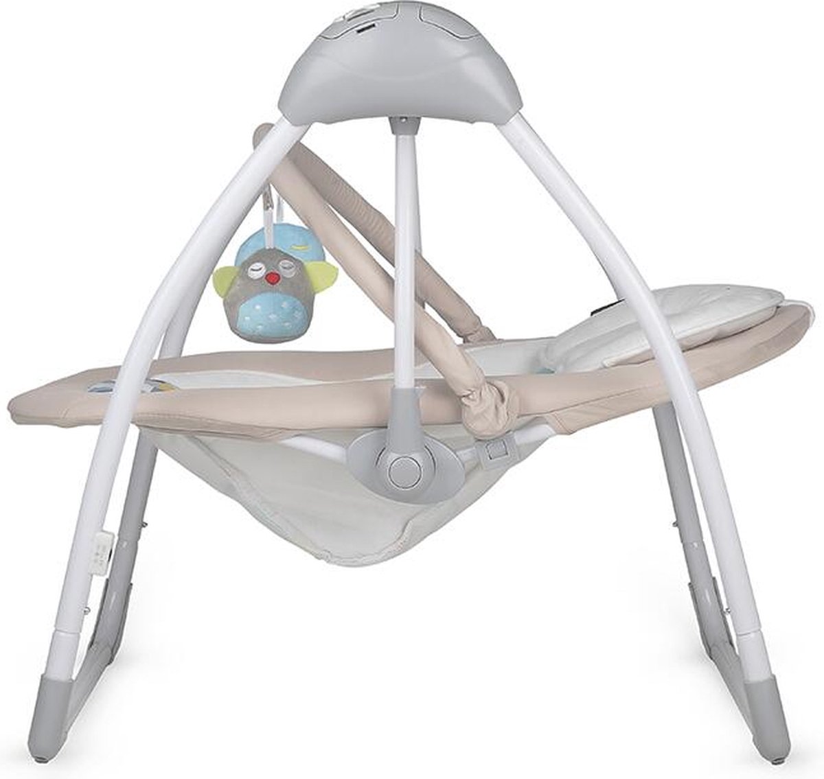 Balançoire électrique pour bébé Velio moka, adaptée aux nouveau-nés 0 ...