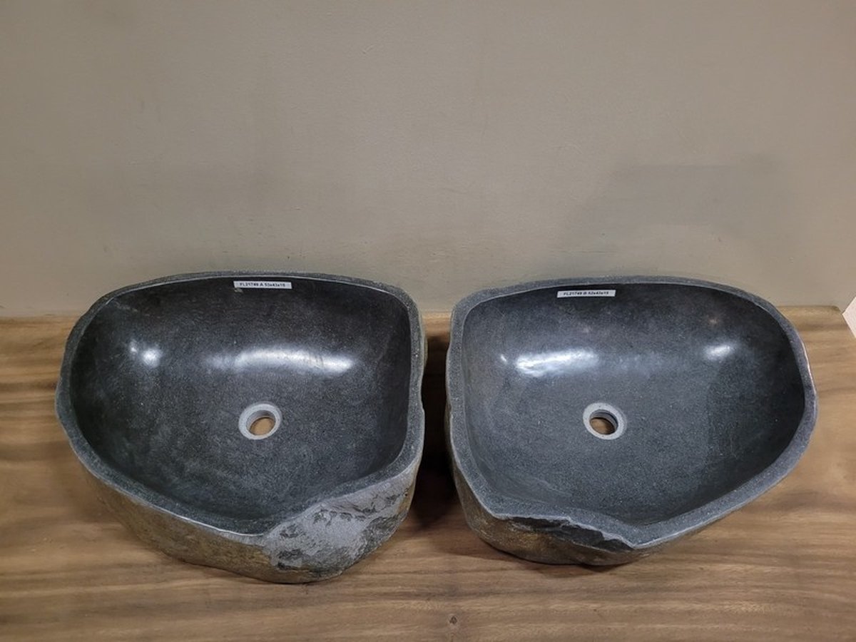 2 wasbakken uit 1 steen Twinset FL21749 | bol.com