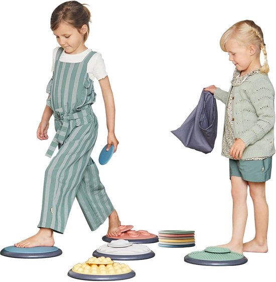 Gonge Nordic Tactiele schijven met Activity-Rings 16-delige balansset | bol