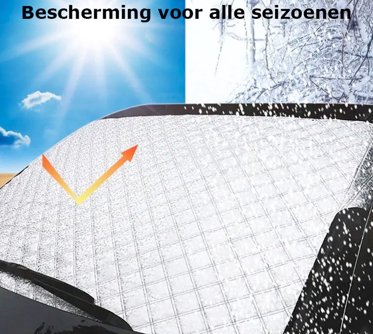 Zonnescherm Auto Voorruit - Anti-Vries Deken Auto - 190 cm x 95 cm ...