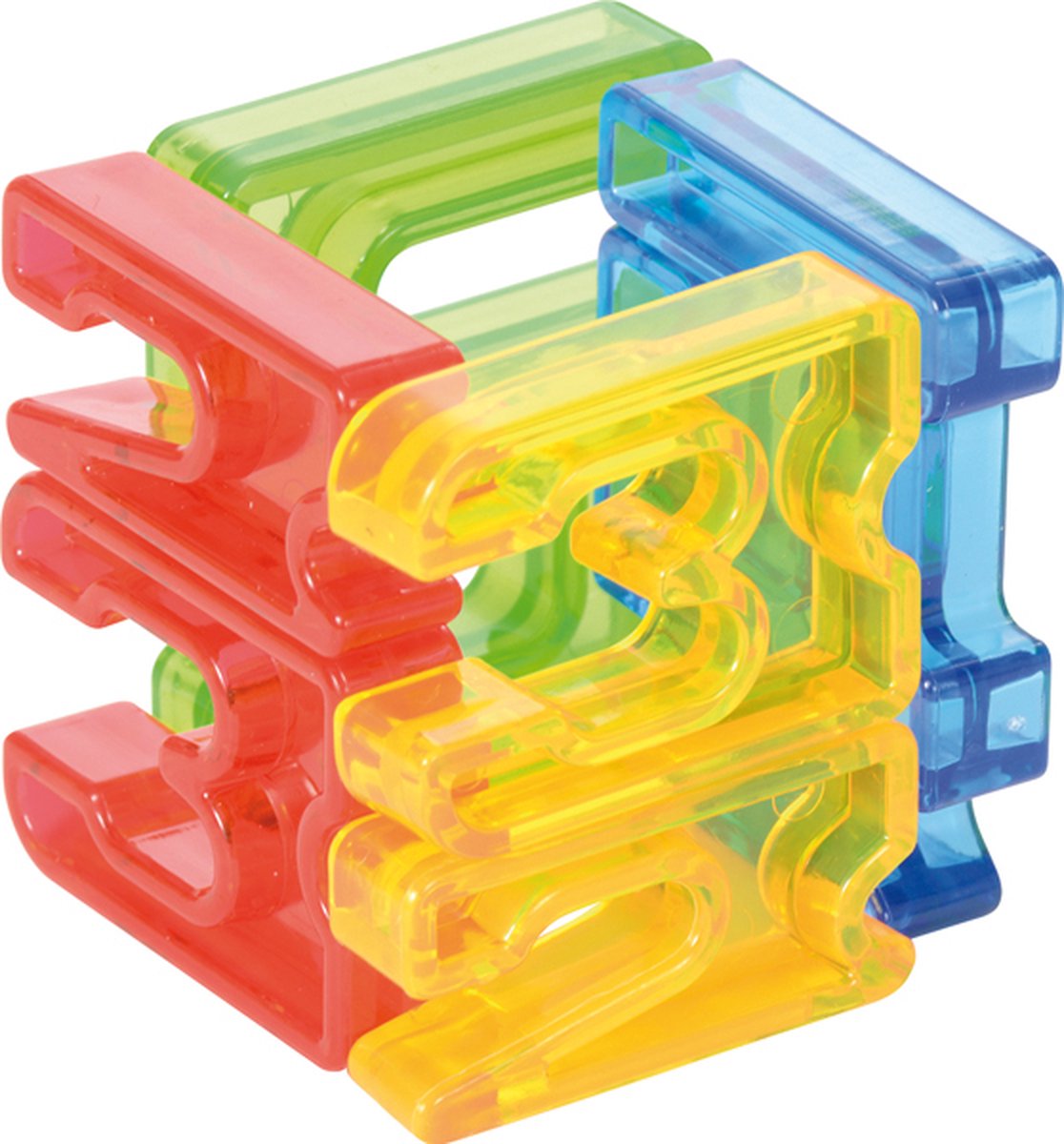 Transparante cijfer bouwstenen set van 140 stuks | bol.com