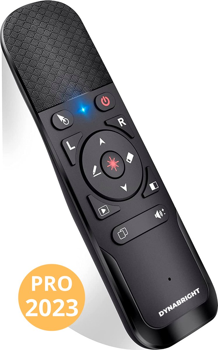 DynaBright Presentatie klikker (PRO) - Air Mouse - Draadloze Presenter ...