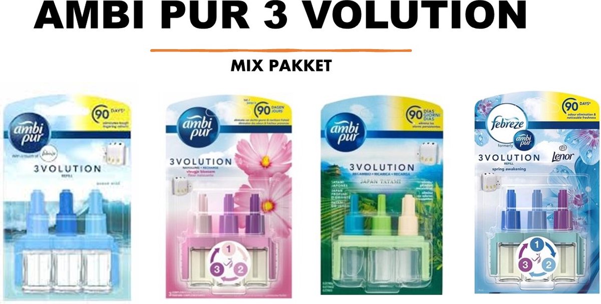 Ambi Pur 3 Volution Navullingen - MIX - | bol.com