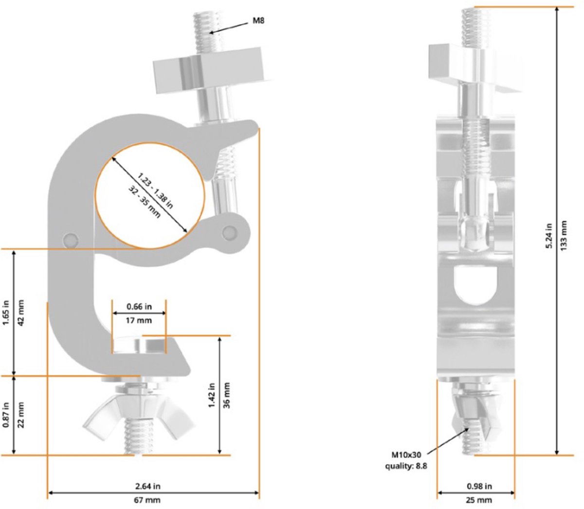 Global Truss Selflock Hook Small 32-35/25/75kg - Half coupler | bol.com