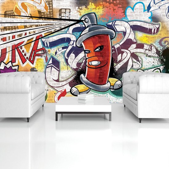Fotobehang - Vlies Behang - Graffiti Muur - Muurschildering ...