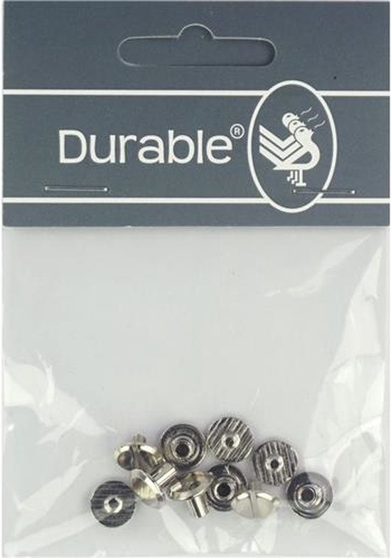 Schroefknoop 10 mm 5 stuks voor het bevestigen van leren labels | bol