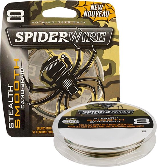 SpiderWire Stealth Smooth 8 Braid - Camo - 0.06mm - 6.6kg - 300m | bol.com