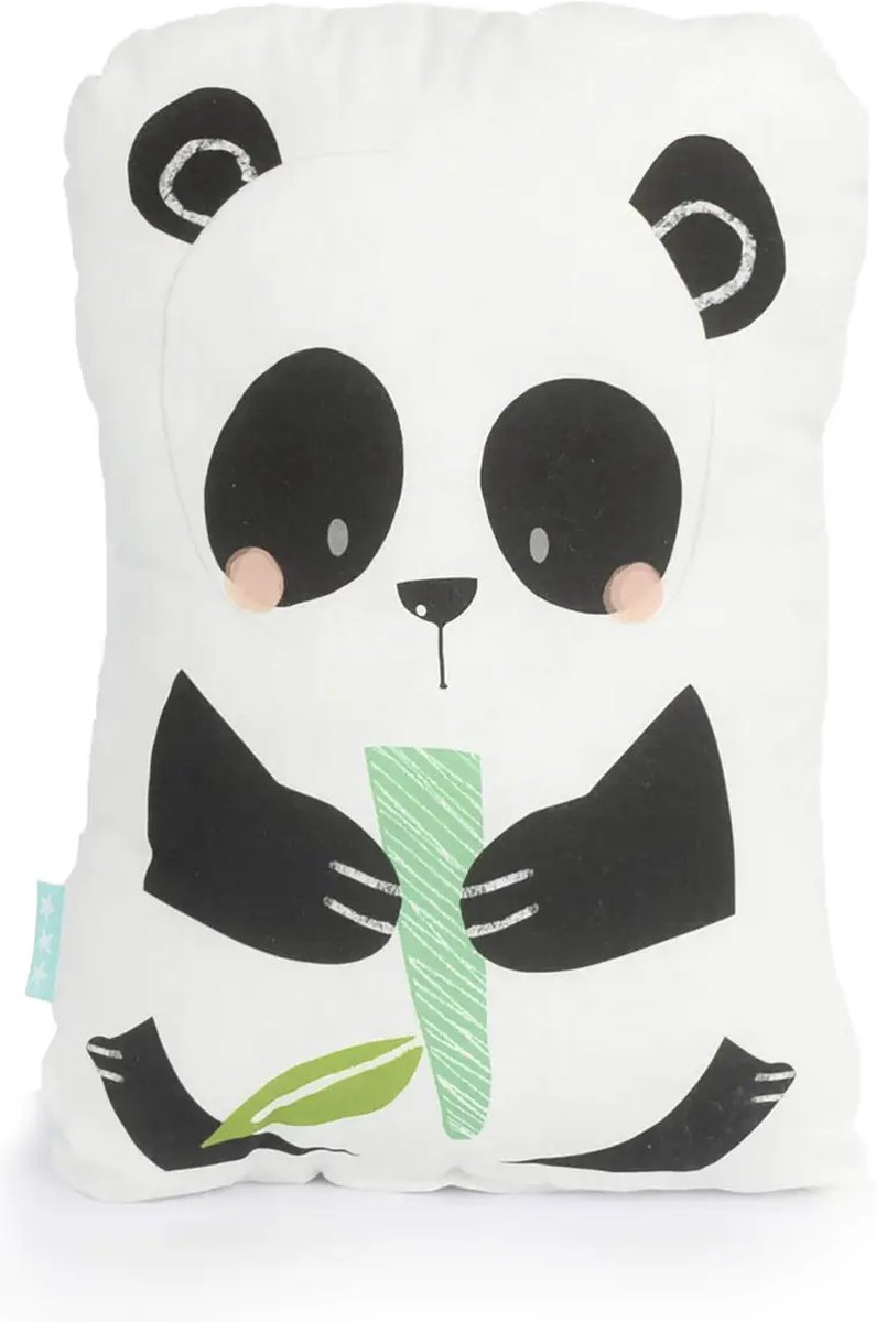Happy Friday Panda kinderkussen wit | bol.com