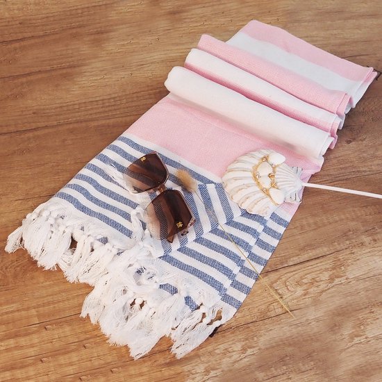Groot strandlaken, Hamam handdoek, Badlaken, Badhanddoek | bol
