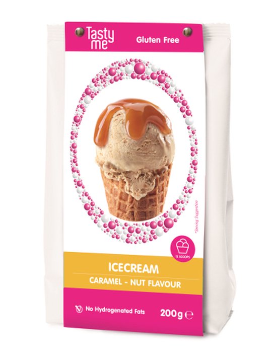 IJsmix caramel-nut flavour glutenvrij 200g - glutenvrij bakken - Tasty Me | bol