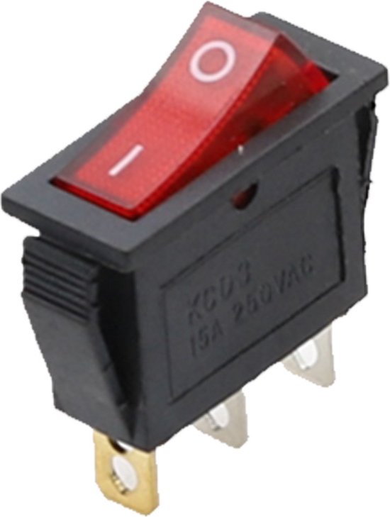 Wipschakelaar IRS-101 - 3 pins - Rechthoek- Aan/Uit - 15A/250V - 20A ...