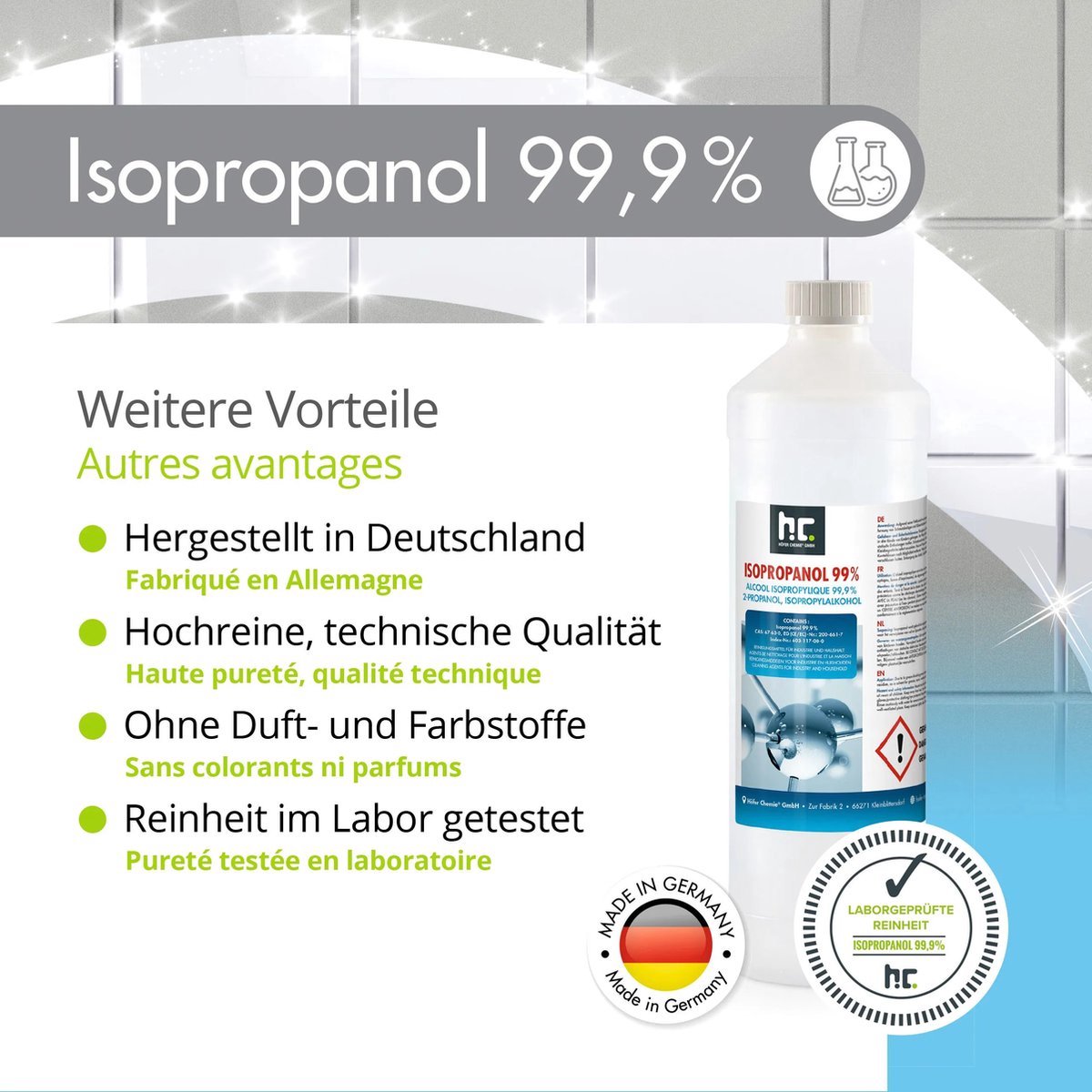 Isopropyl Alcohol - Isopropanol - IPA - Isopropyl - 99,9% Zuiver ...
