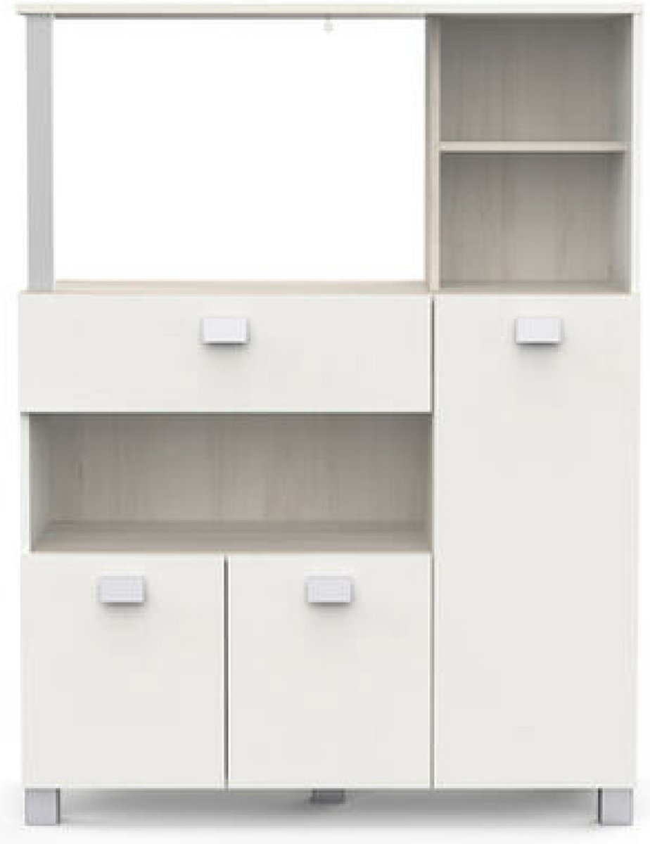 Keukenkast - 3-Dr 1-Lade Aemely Keukenkast 'Basilic' | bol.com