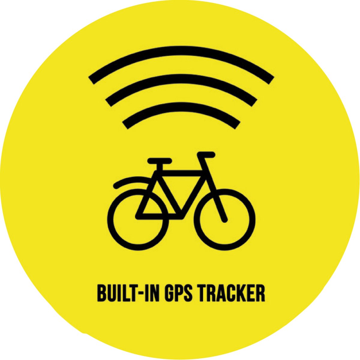 Fiets sticker | "Built-in GPS tracker" | ⌀ 4,5 cm | 3 stuks | Anti ...