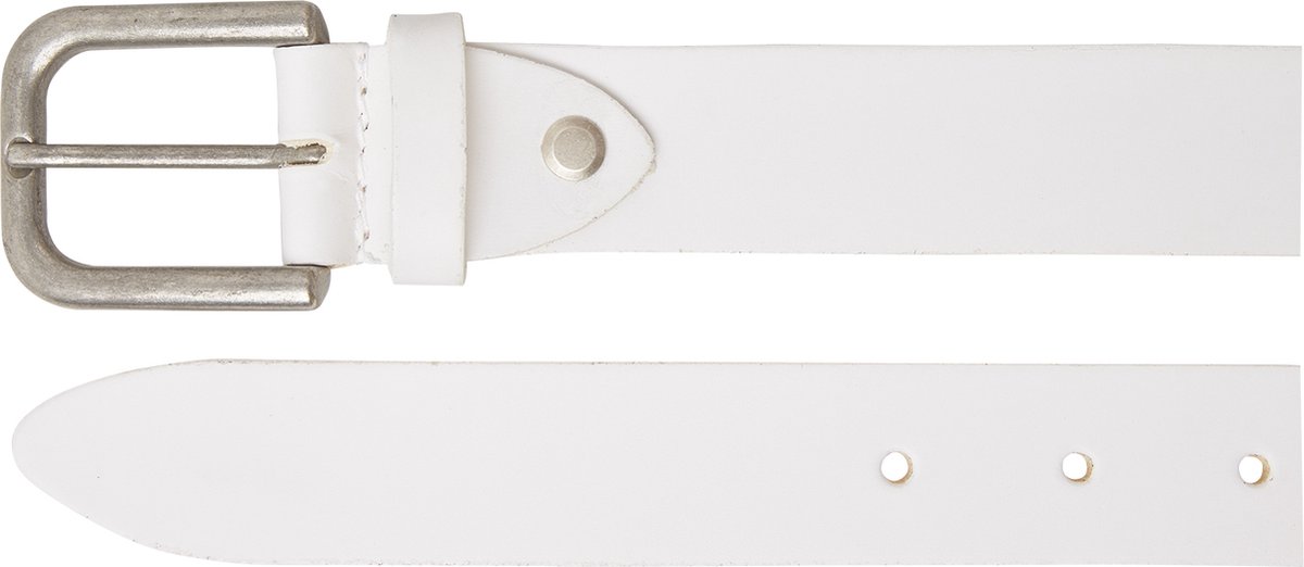 Take-it 3cm echt lederen witte riem - heren riem / dames riem - wit ...