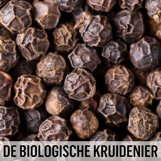 De Biologische Kruidenier - Zwarte Peperkorrels - 100gr - Biologisch ...