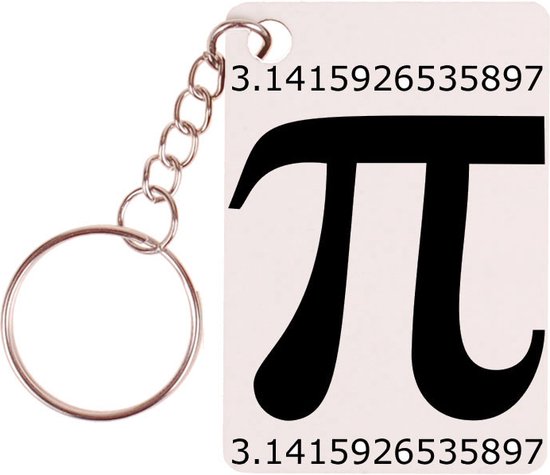 Sleutelhanger 6x4cm - PI - Wiskunde | bol.com