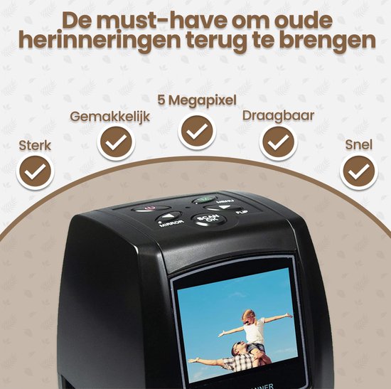 Negatiefscanner - Diascanner - Foto's en Dia's Digitaliseren ...