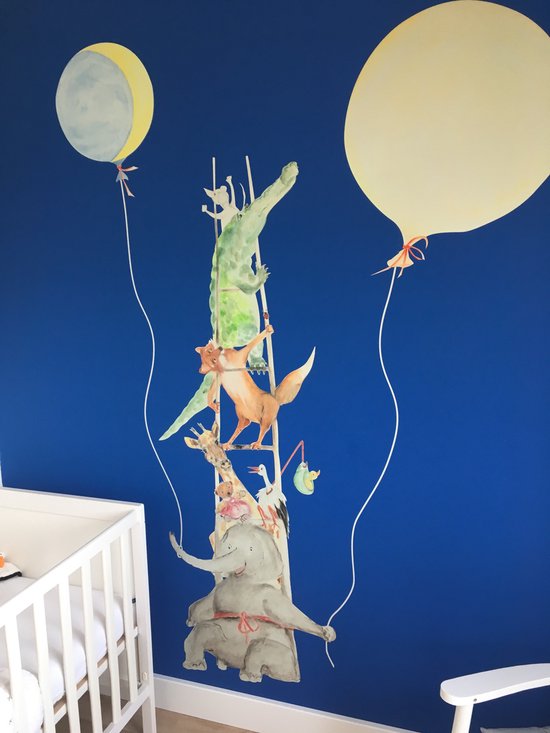 STIKKER " TIEN DIEREN OP ZOEK NAAR ZON EN MAAN " | bol.com