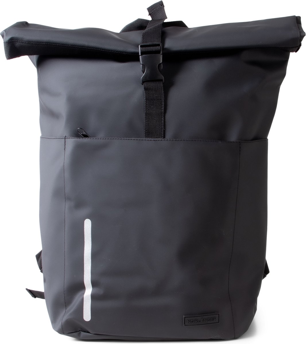 Norlander Rolltop Rugzak 28L - Duurzaam Tarpaulin - Zwart | bol.com