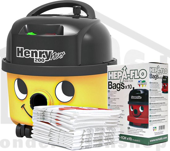 Numatic Henry Next HVN203-11 Stofzuiger Geel ( Yellow ) + Gratis Pak ...
