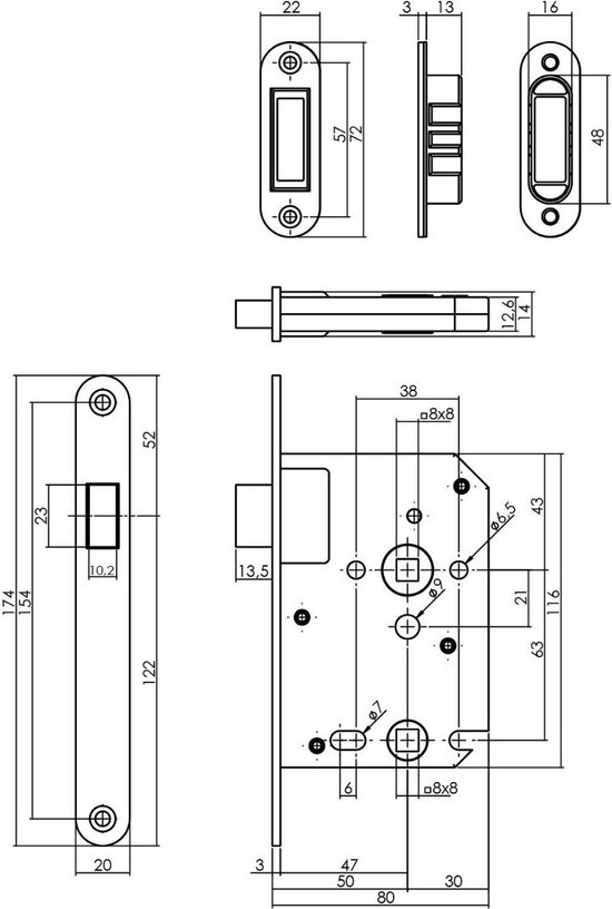 Insteekslot Rvs - Loop - Met Magnetische Dagschoot | bol.com