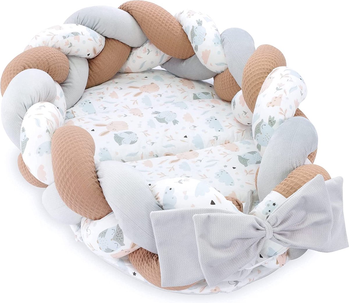 Babynest newborn ledikant bumper baby - fluweel knuffelnest met ...