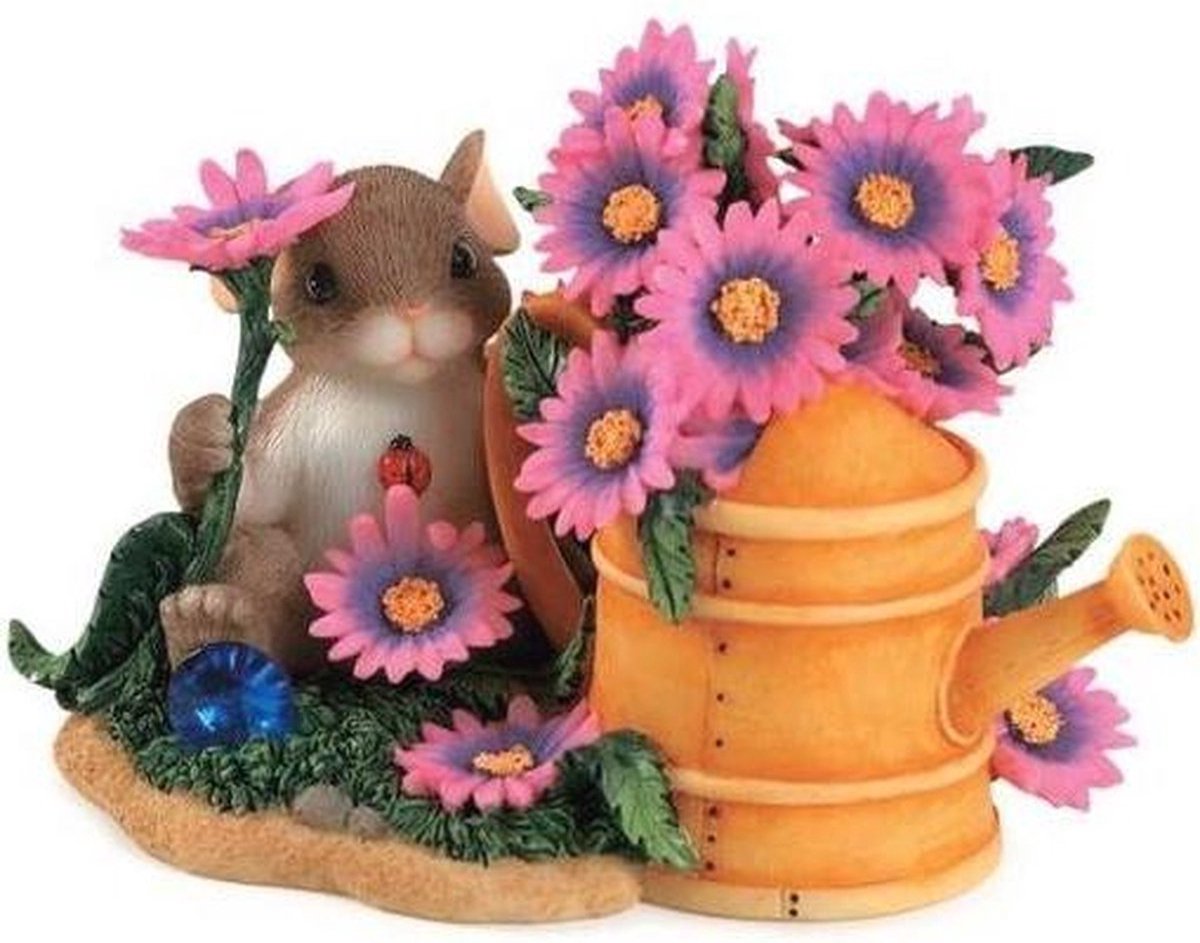 Décoration Animaux - Vintage Charming Tails- Bloem- Arrosoir- Hauteur 7 ...