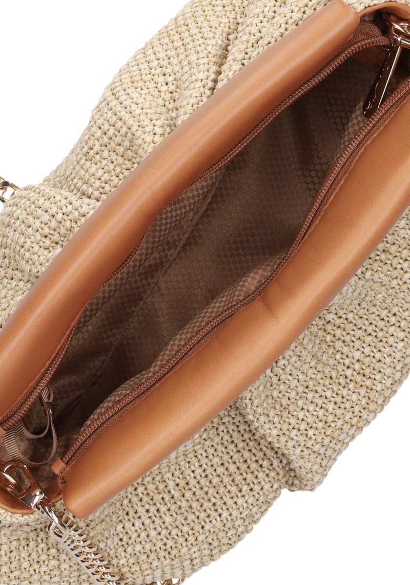 Unisa Crossbodytas Dames / Handtas - Stof - ZDianca raf - Beige | bol.com