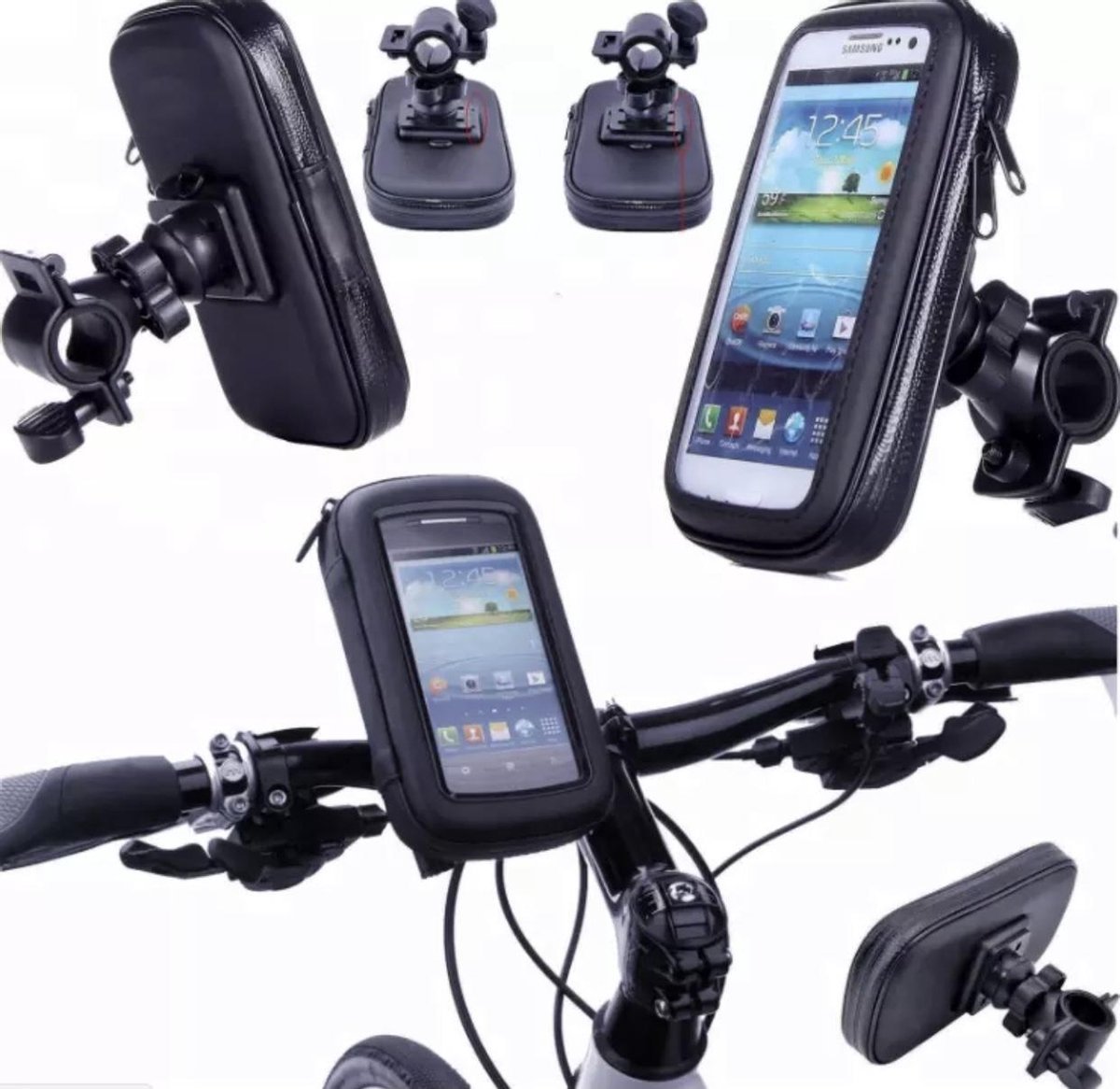 Waterdichte Smartphone houder – Fiets Houder Telefoon – Fiets stuur tas ...