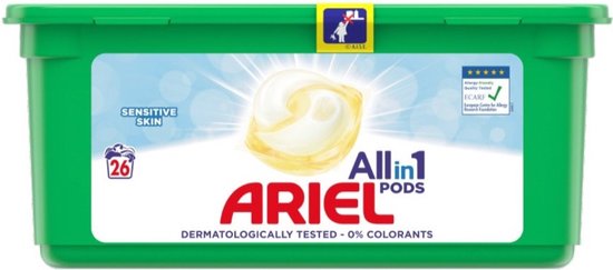 Ariel All-in-1 Pods Sensitive Skin 26 Wasjes | bol
