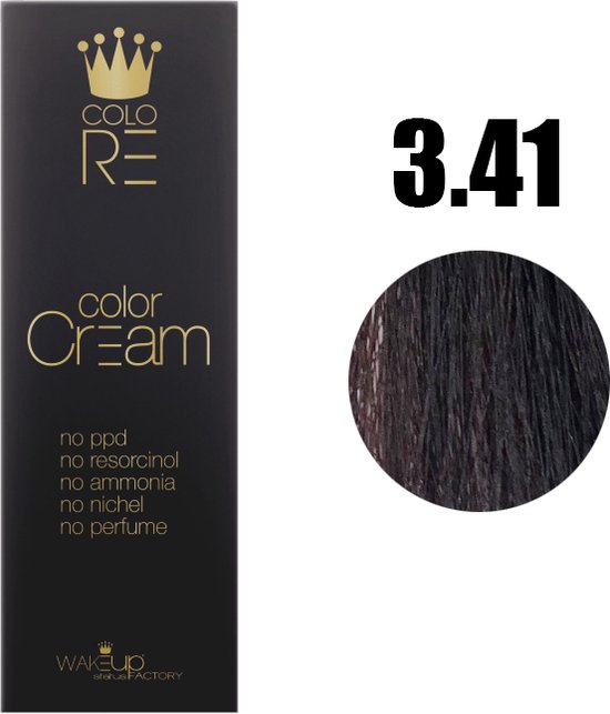 Color Cream 3.41 Dark Chocolate - Teinture pour cheveux In Cream 200ml ...