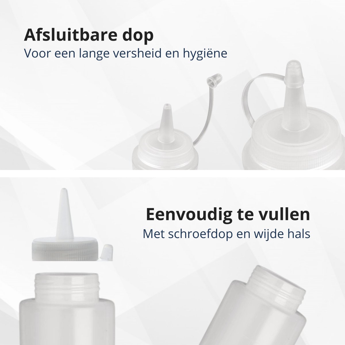 Veluw Dosing Bottle Squeeze Bottle Transparent - 200ml - Ø5x (H) 18.5cm ...