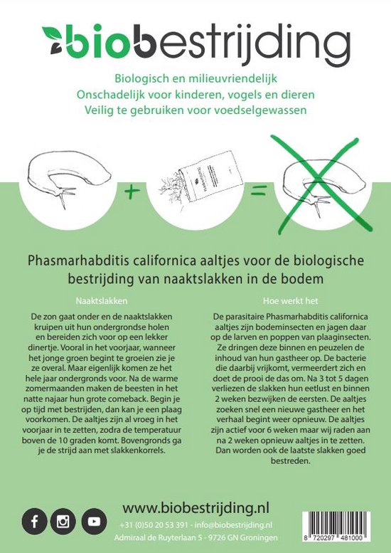 Slakken bestrijden met 30 miljoen aaltjes - voor 60 m² t/m 100 m² ...