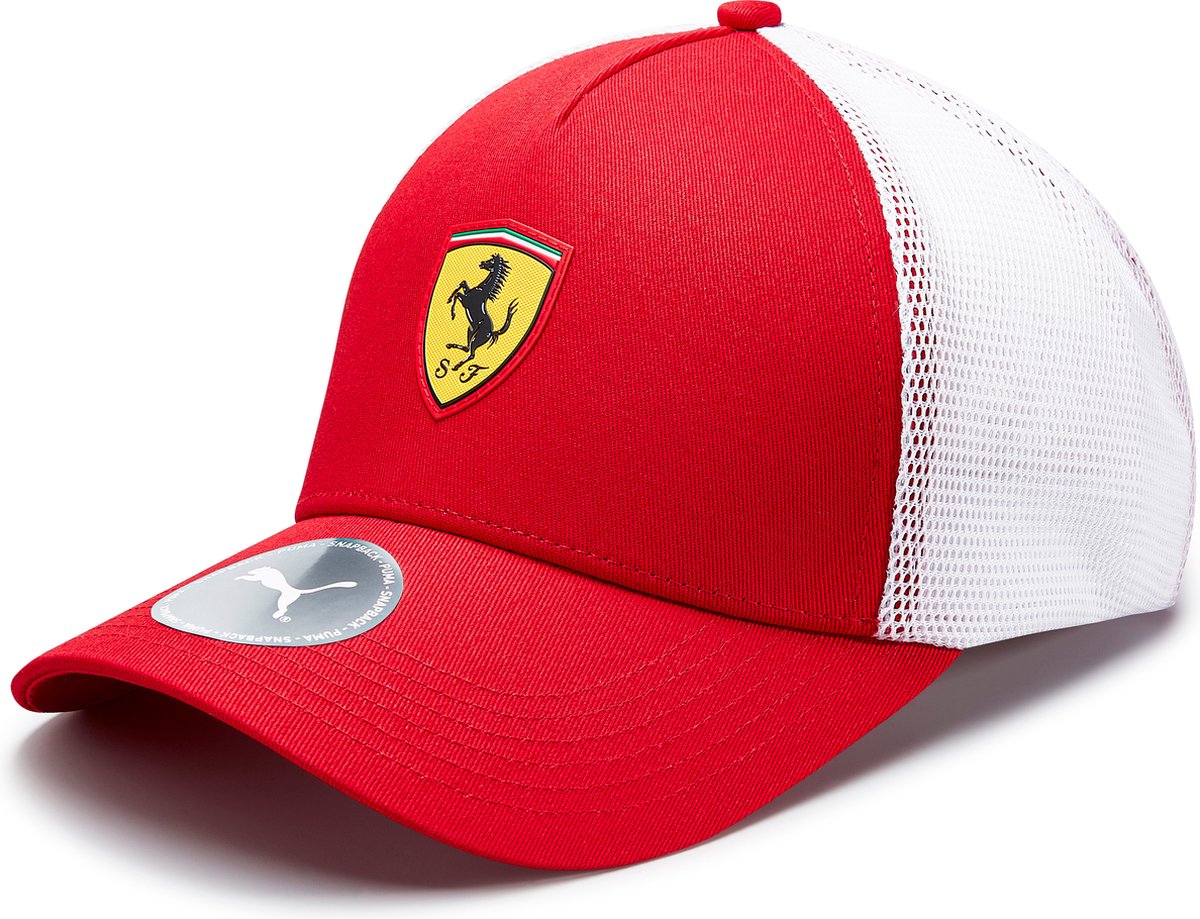 Casquette Ferrari Trucker rouge - Charles Leclerc - Carlos Sainz ...