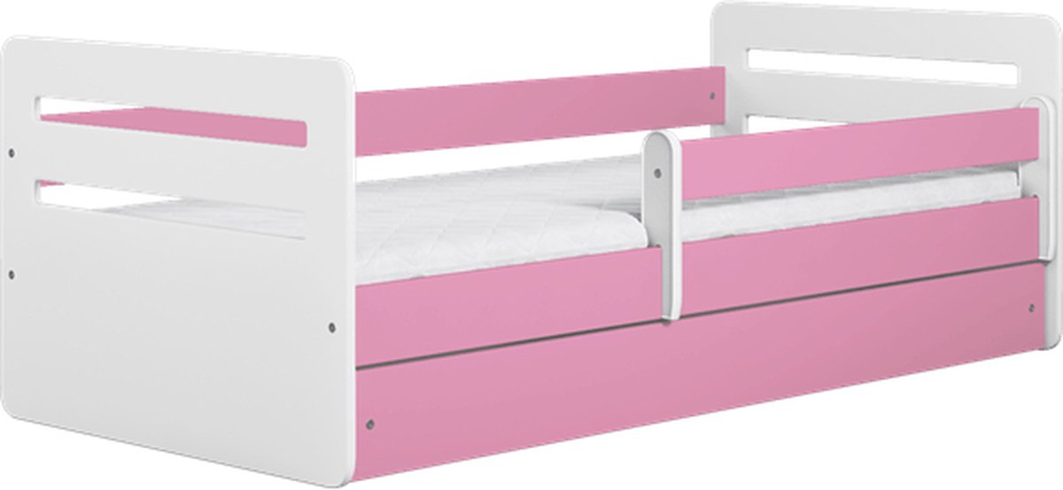 Kocot Kids - Bed Tomi roze zonder lade met matras 160/80 - Kinderbed ...