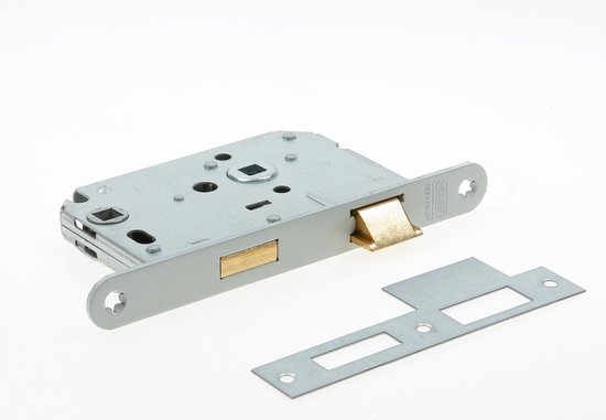 serrure libre et occupée plaque avant laquée blanche din droite | bol.com