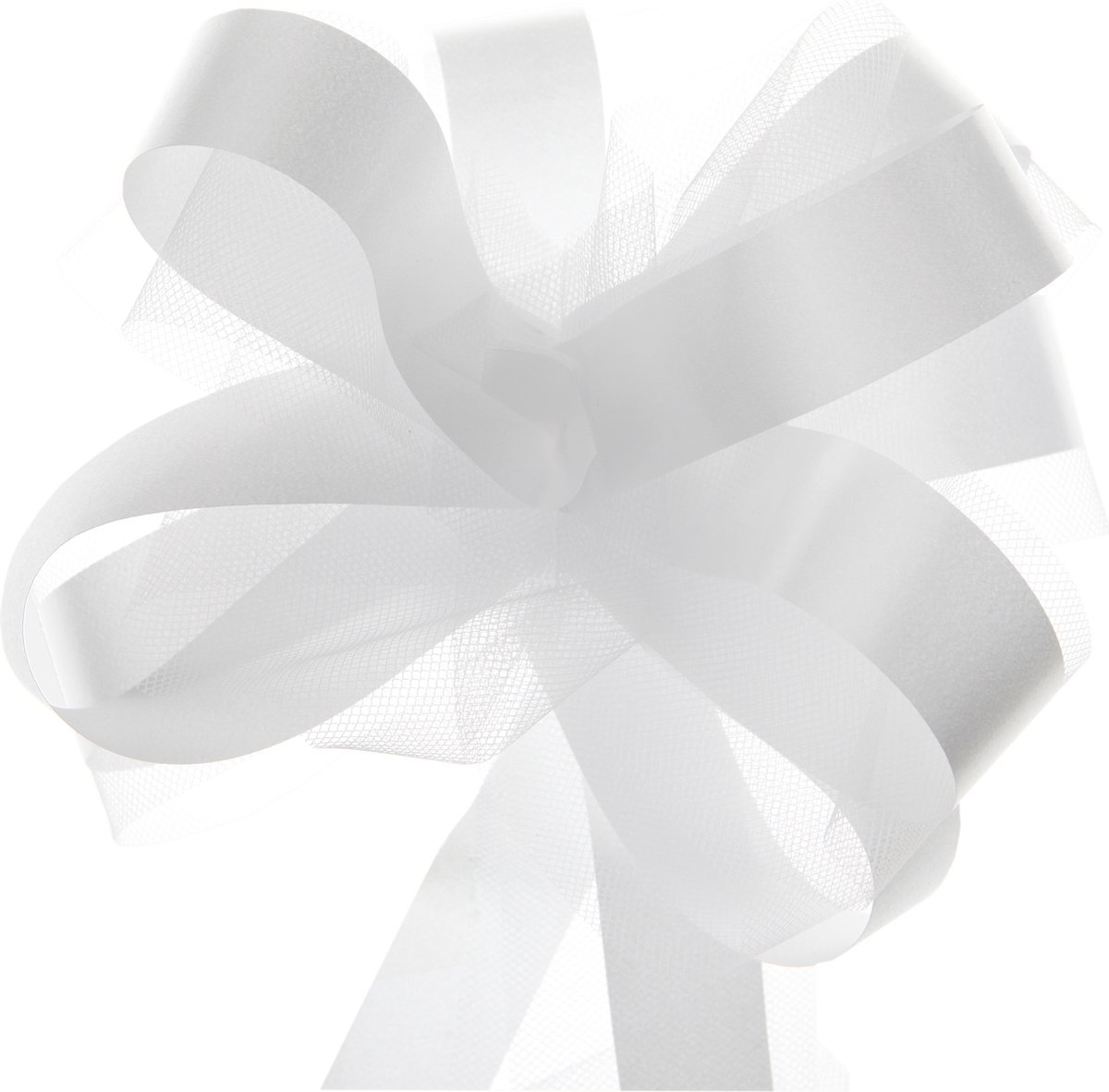 Trekstrik met tule wit met wit, 5 stuks | bol.com