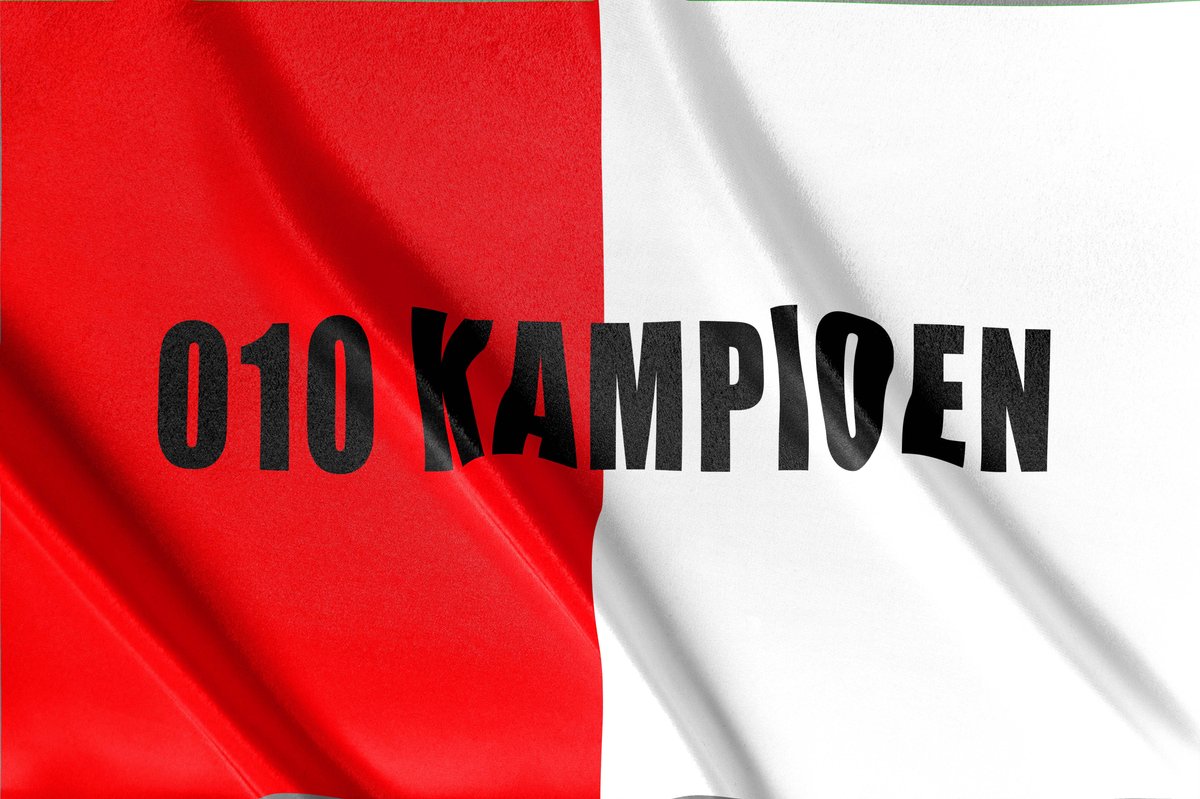 Feyenoord Vlag- Feyenoord Kampioen - 200x100 | bol