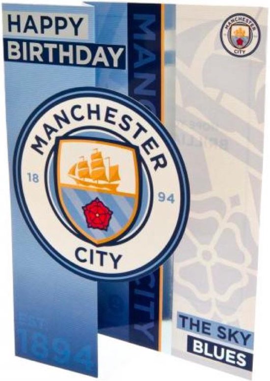 Manchester City Birthday Card | bol.com