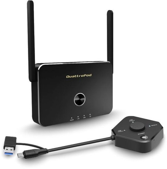 EZCast Pro Quattropod USB Starter 1x Zender 1x Ontvanger (1 x U01, 1 x R01)... | bol