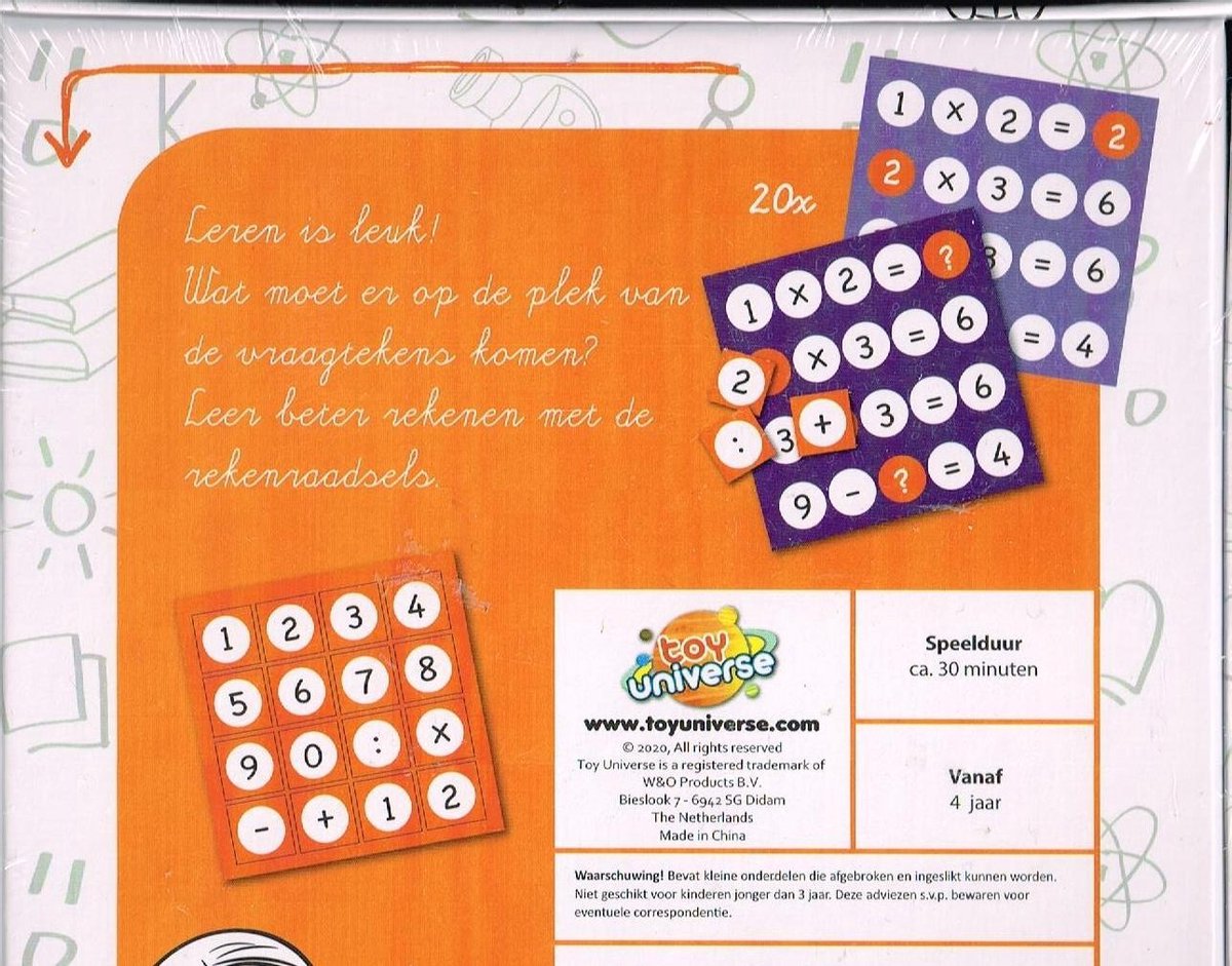 Reken Raadsels / voor beter leren rekenen/ 20 kaarten/ zelf in te ...