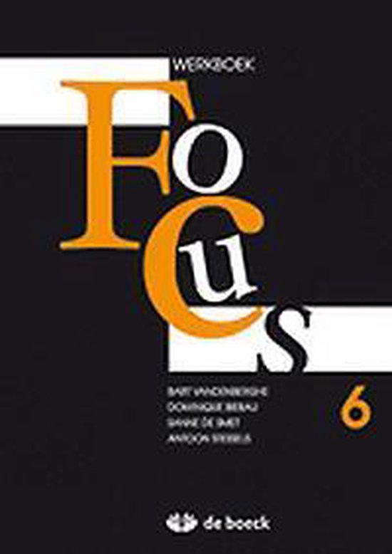 Focus 6 aso - werkboek 1e editie | 9789045539935 | Bart vandenberghe ...