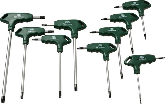 MVC Tools - GRIPPON-H Torx Inbus schroevendraaierset met T-handvat - 9 ...